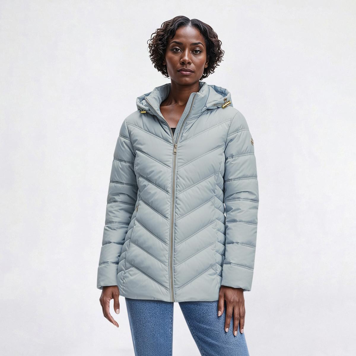 Click here for Plus Size Michael Kors Packable Jacket With Stretc... prices